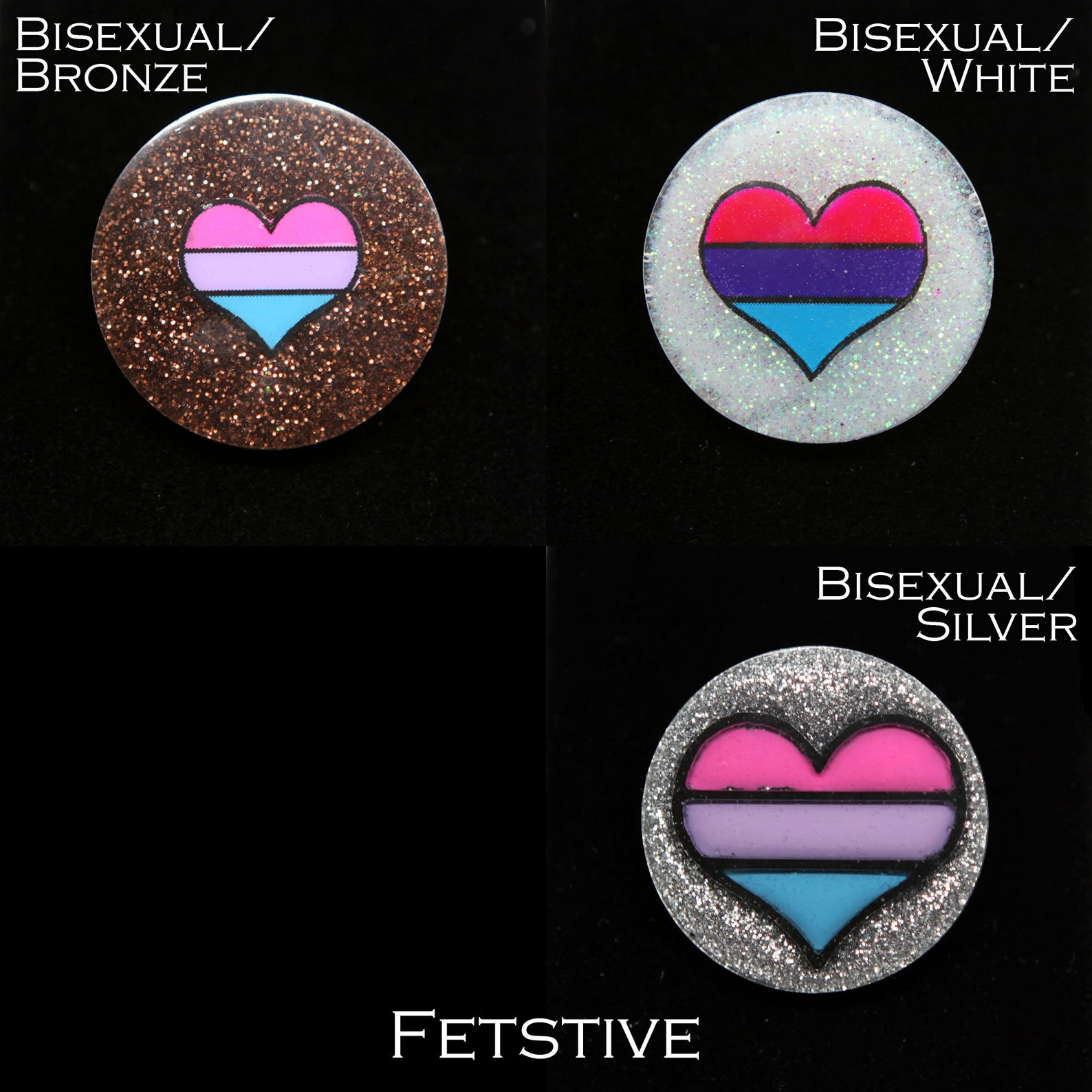 Heart Pride Flag Pin available in Several Styles - Etsy