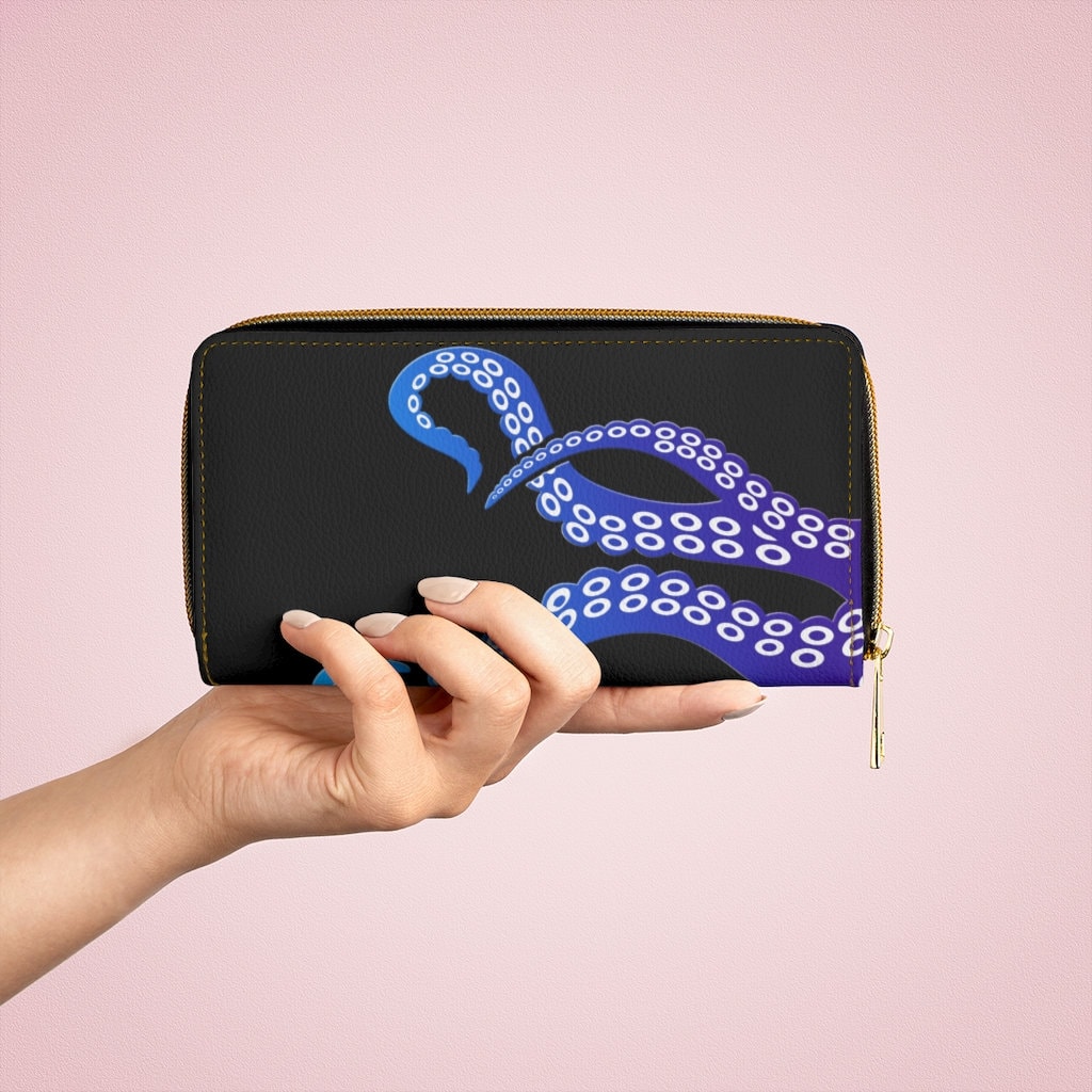 Octopus Tentacle Zipper Wallet - Etsy