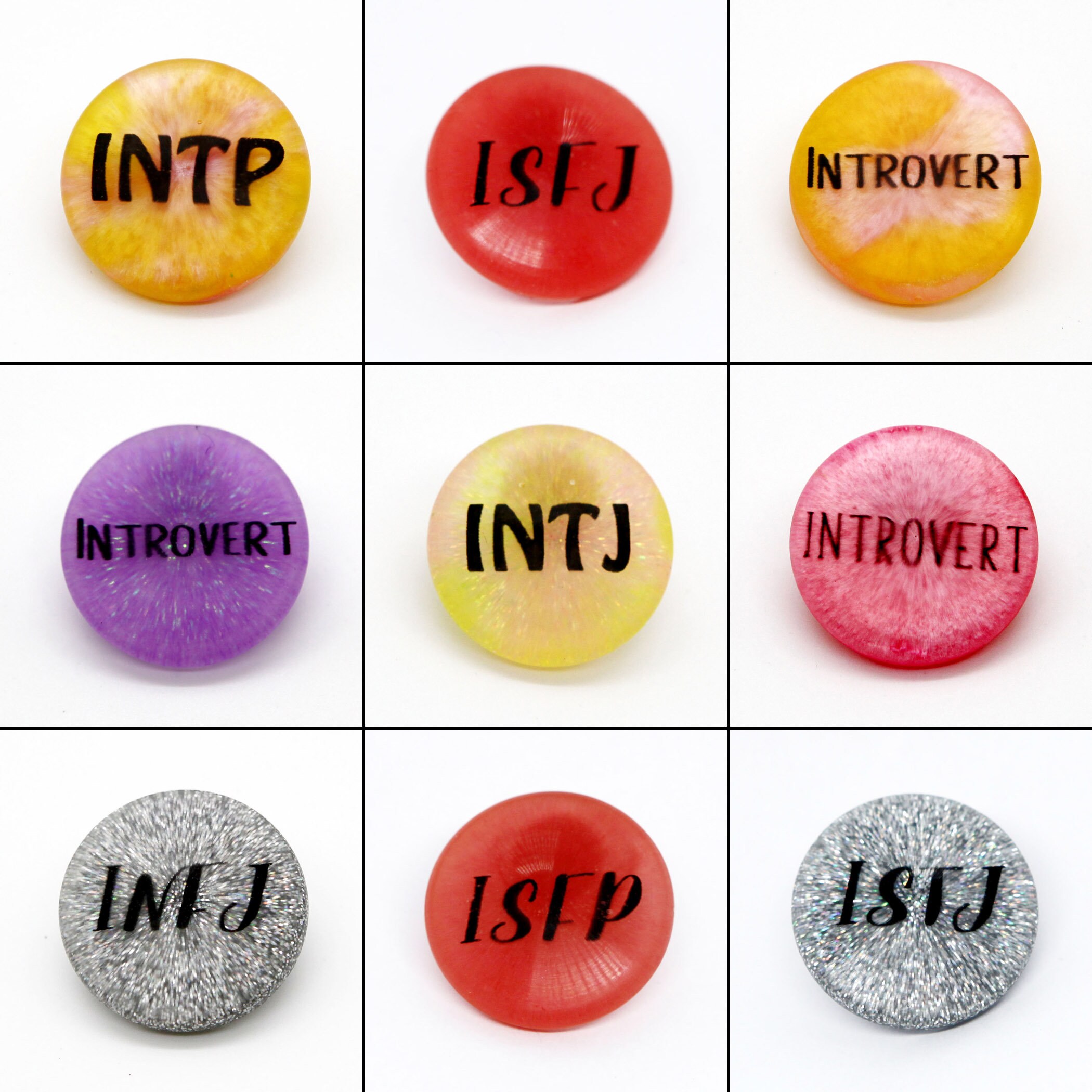 Introvert Pins for Your Myersbriggs Personality Type | Etsy