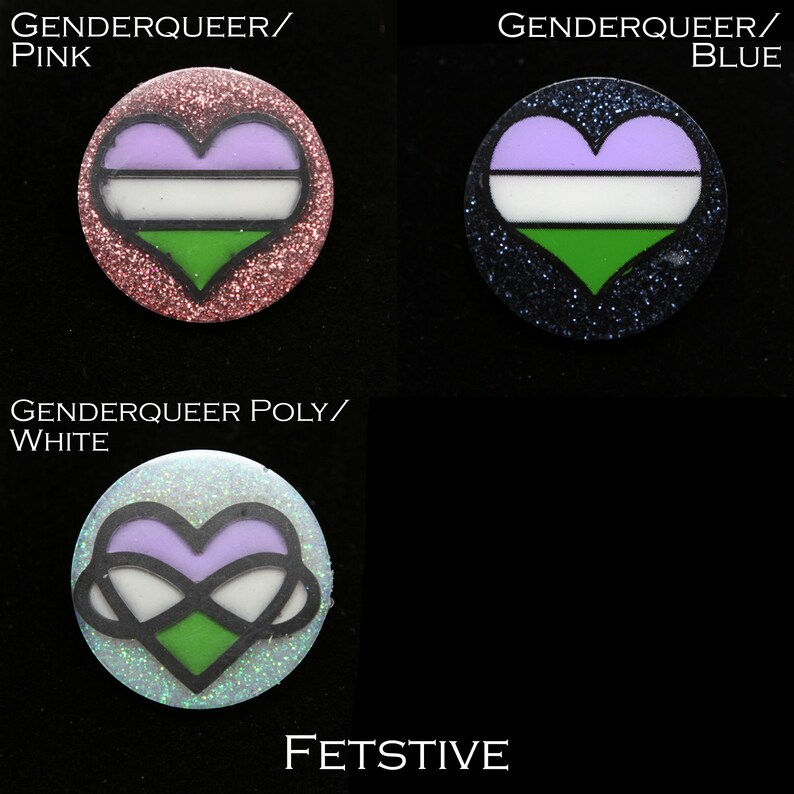 Heart Pride Flag Pin available in Several Styles | Etsy