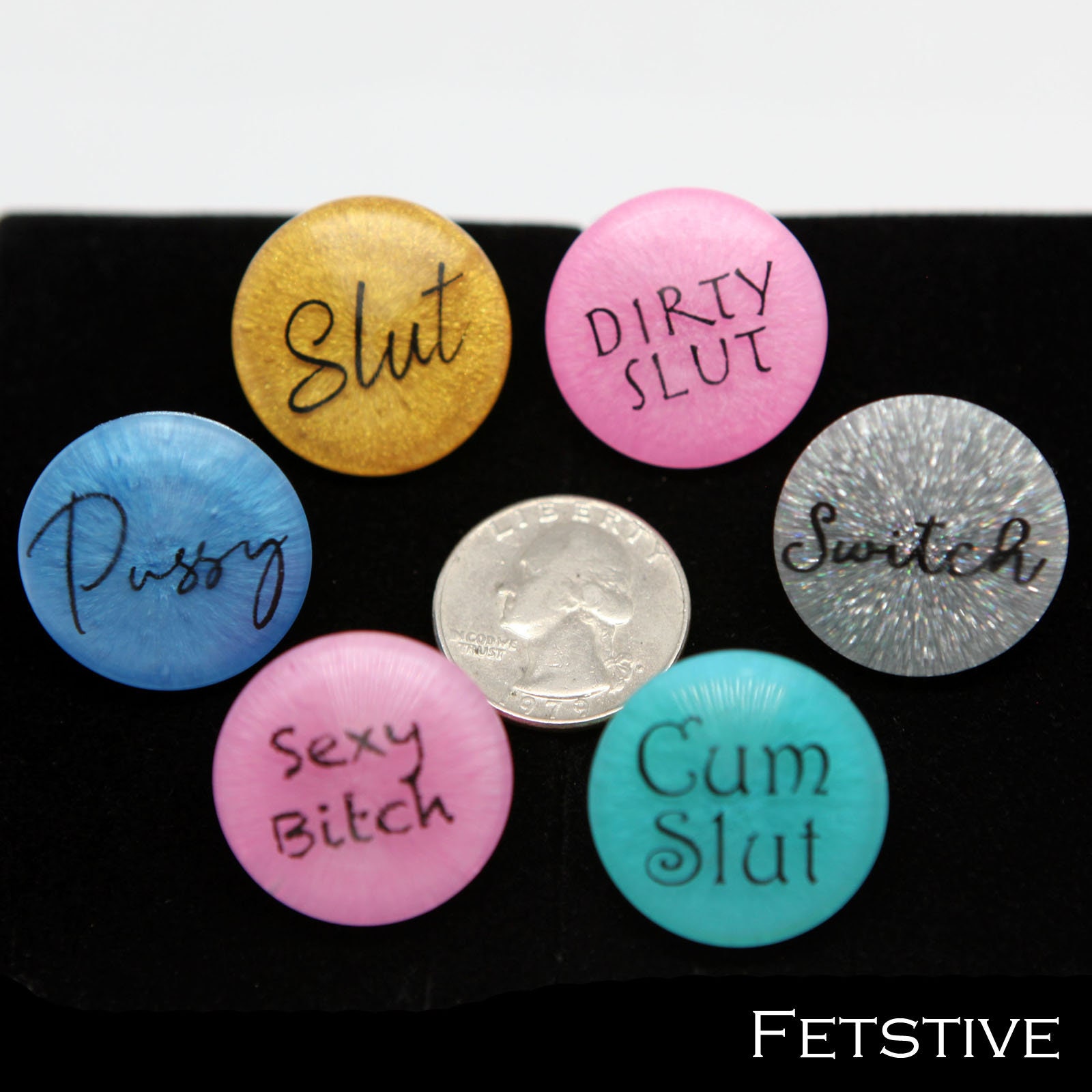 Kleine Slut Pins In Vielen Worten Und Farben Erhältlich Etsy De