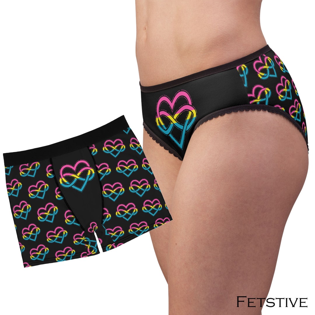 Pan Poly Pride Infinity Heart Boxer Briefs and Panties in Men's and Women's Sizes and Styles - Etsy