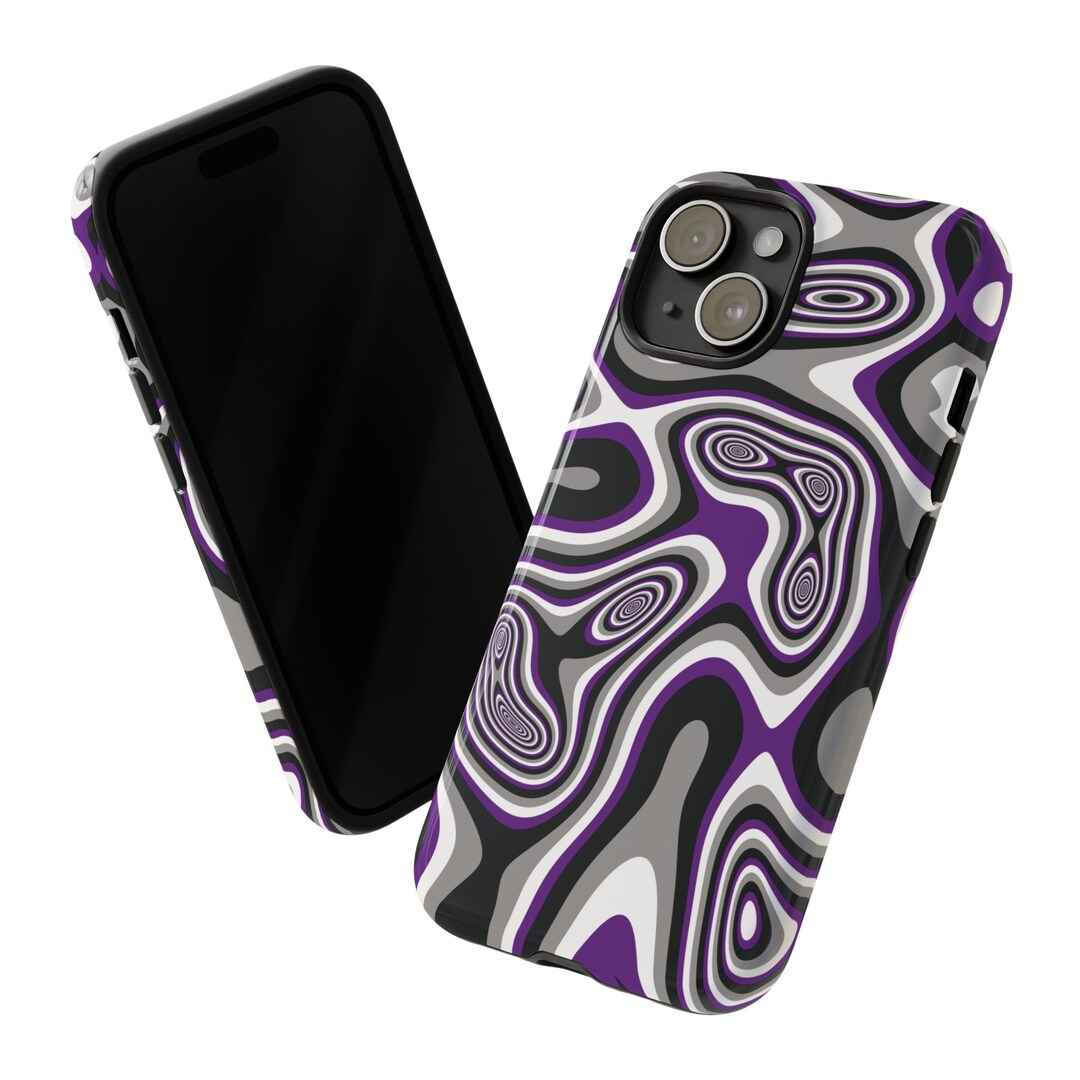 Subtle Swirly Ace Pride Tough Phone Cases (compatible With Iphone ...