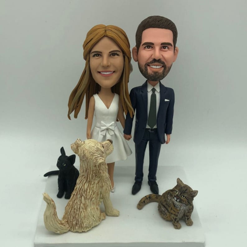 Wedding Cake Toppers Custom Bobble Head Custom Cake Toppers - Etsy