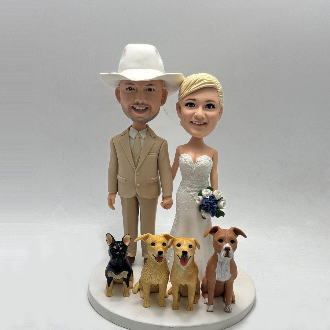 Custom Couple Bobble Head, Unique Gifts for Couple ,bobblehead Wedding ...
