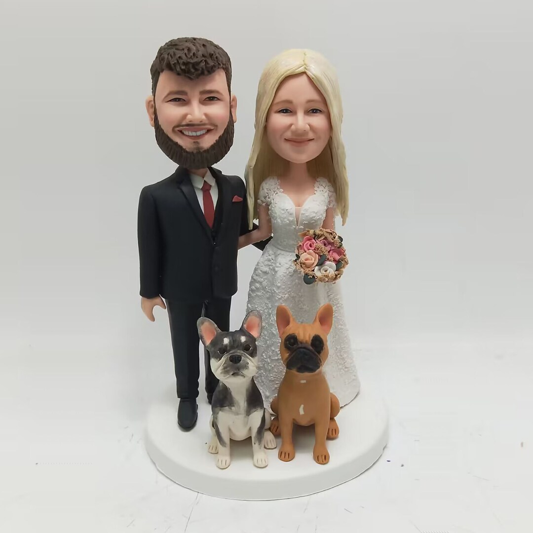 Custom Bobblehead Wedding Cake Topper, Personalized Wedding Cake ...