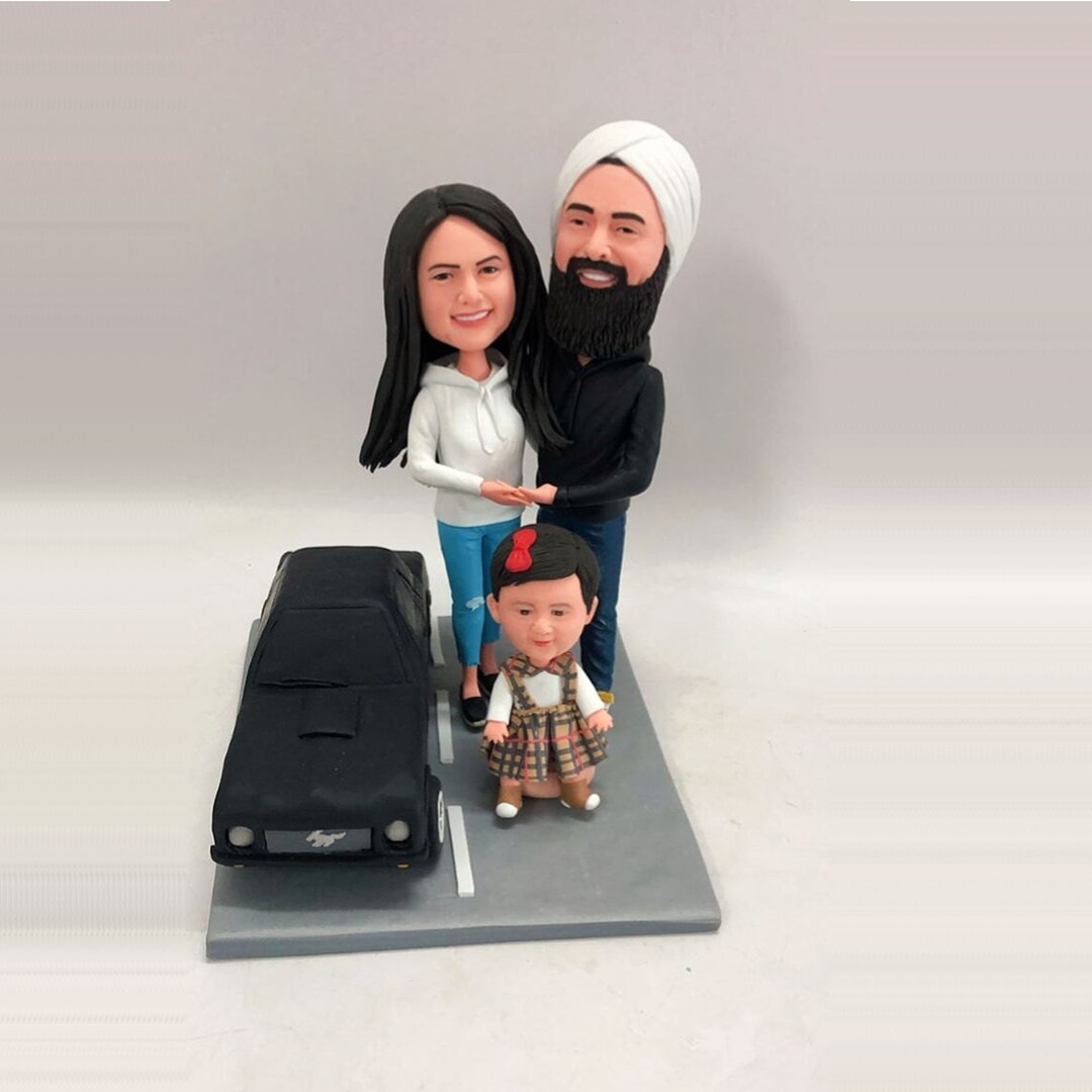 Custom Car Bobbleheads,anniversary Family Member Bobbleheads,custom ...