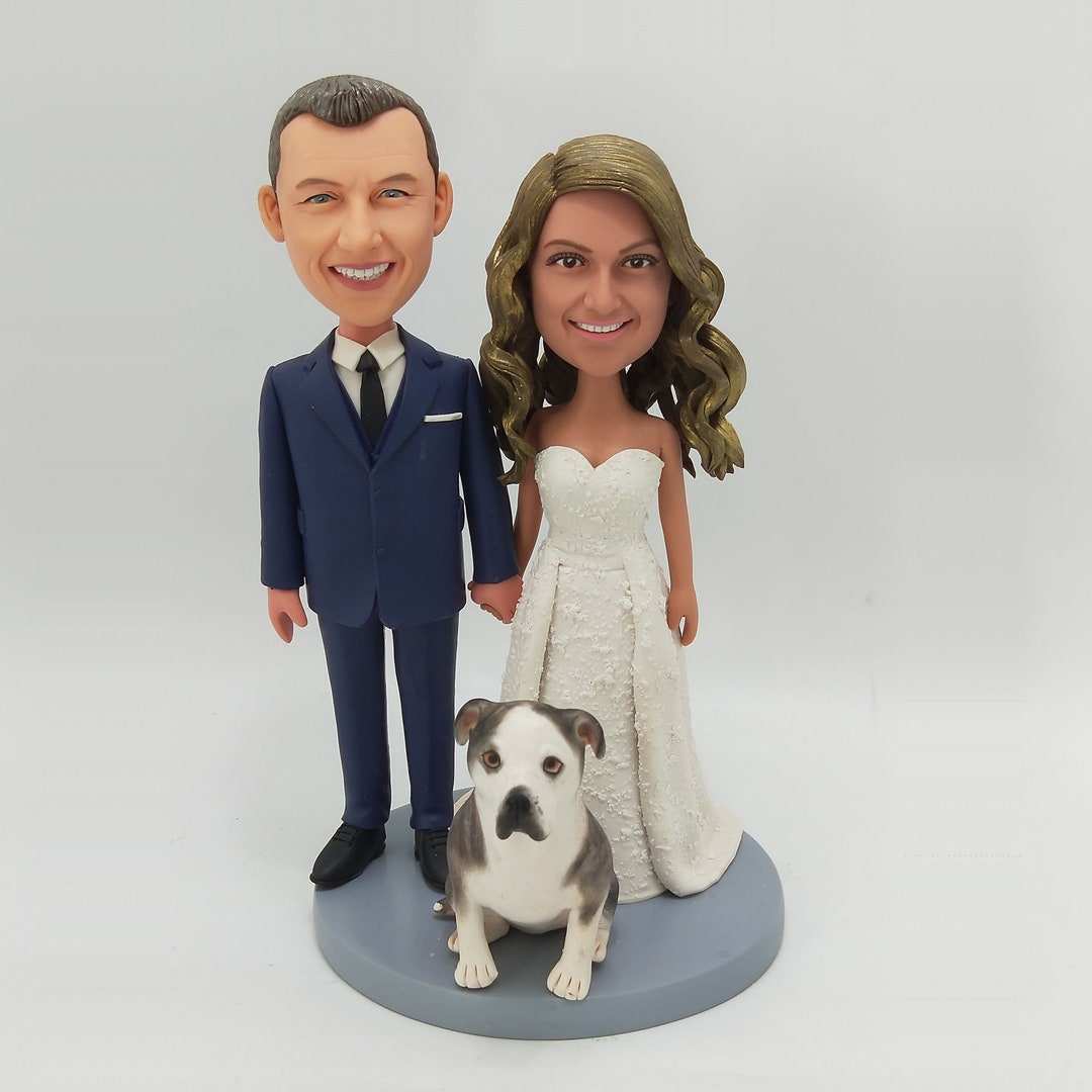 Custom Bobblehead Wedding Cake Topper, Personalized Wedding Cake ...