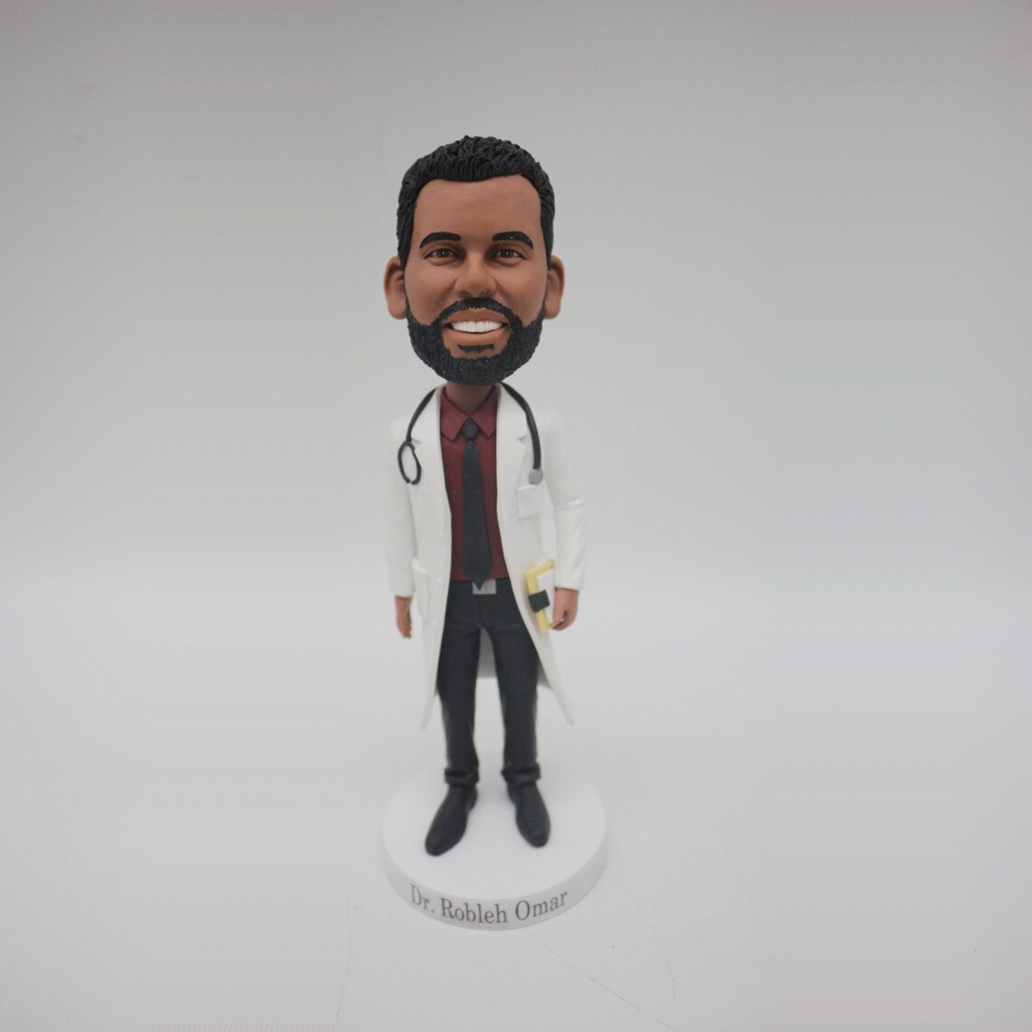 Bobbleheads Customcustom Doctor Bobbleheads With Notebook - Etsy