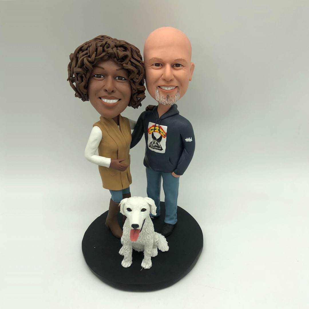 Custom Wedding Bobbleheads With Dog/cat(pets) , Bobbleheads Couple ...