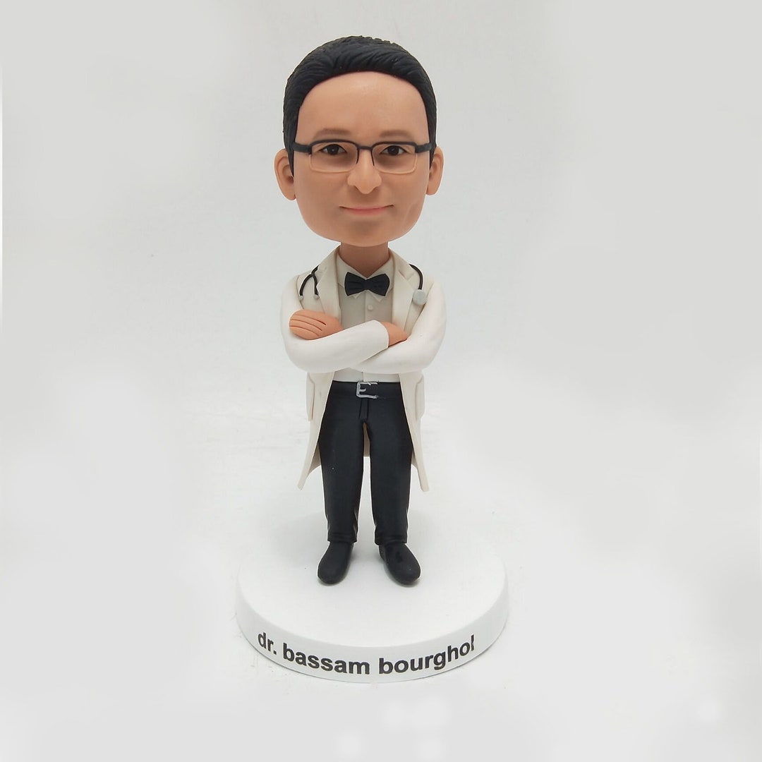 Personalized Doctor Figurine, Custom Medical Doctor Bobblehead ...