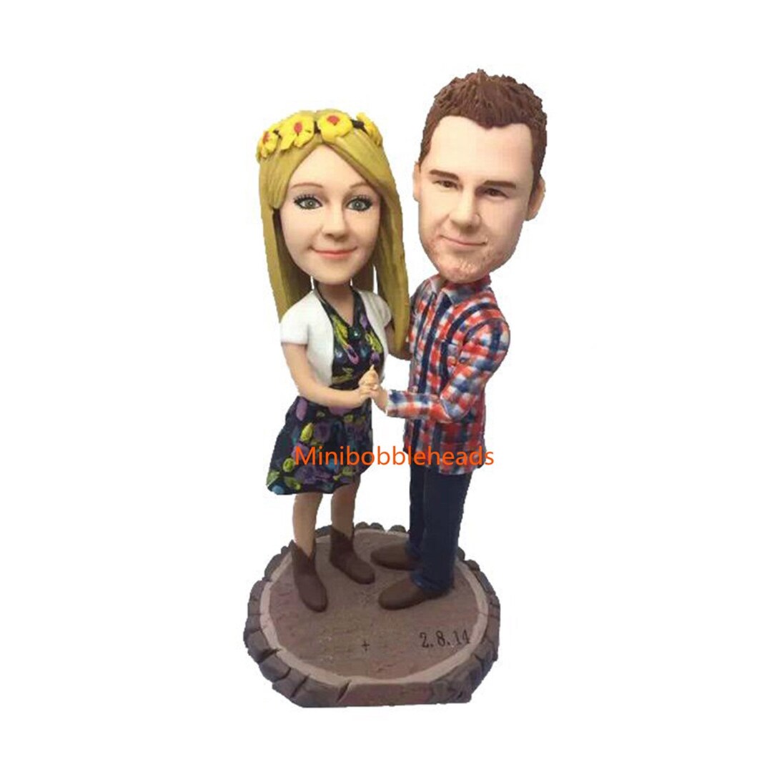 Handmade Customnodder Wobbler, Bobblehead, Best Match Couple, Polymer ...
