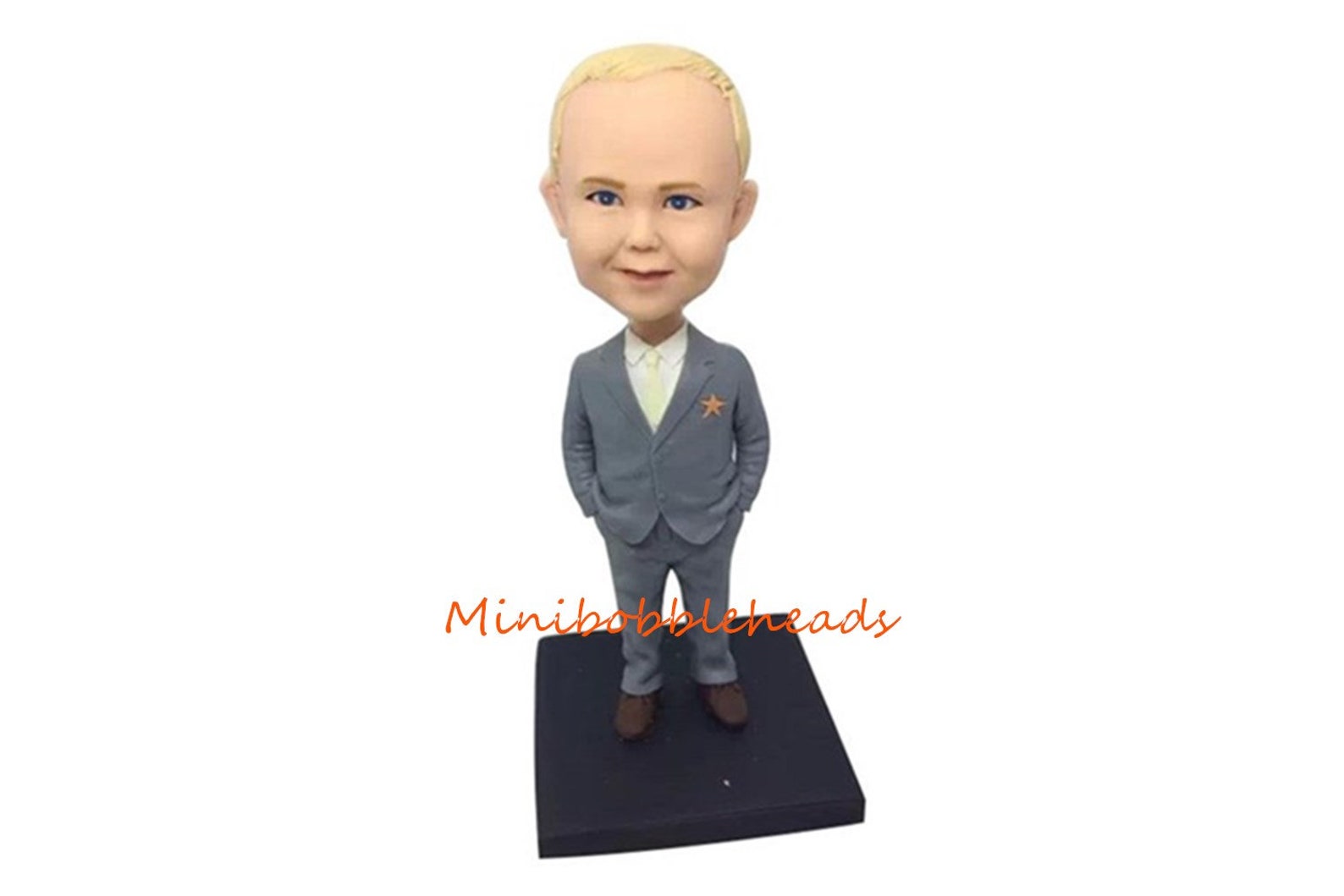 Handmade Custom I Am a Handsome Boy Bobble Head 100% Handmade Polymer ...