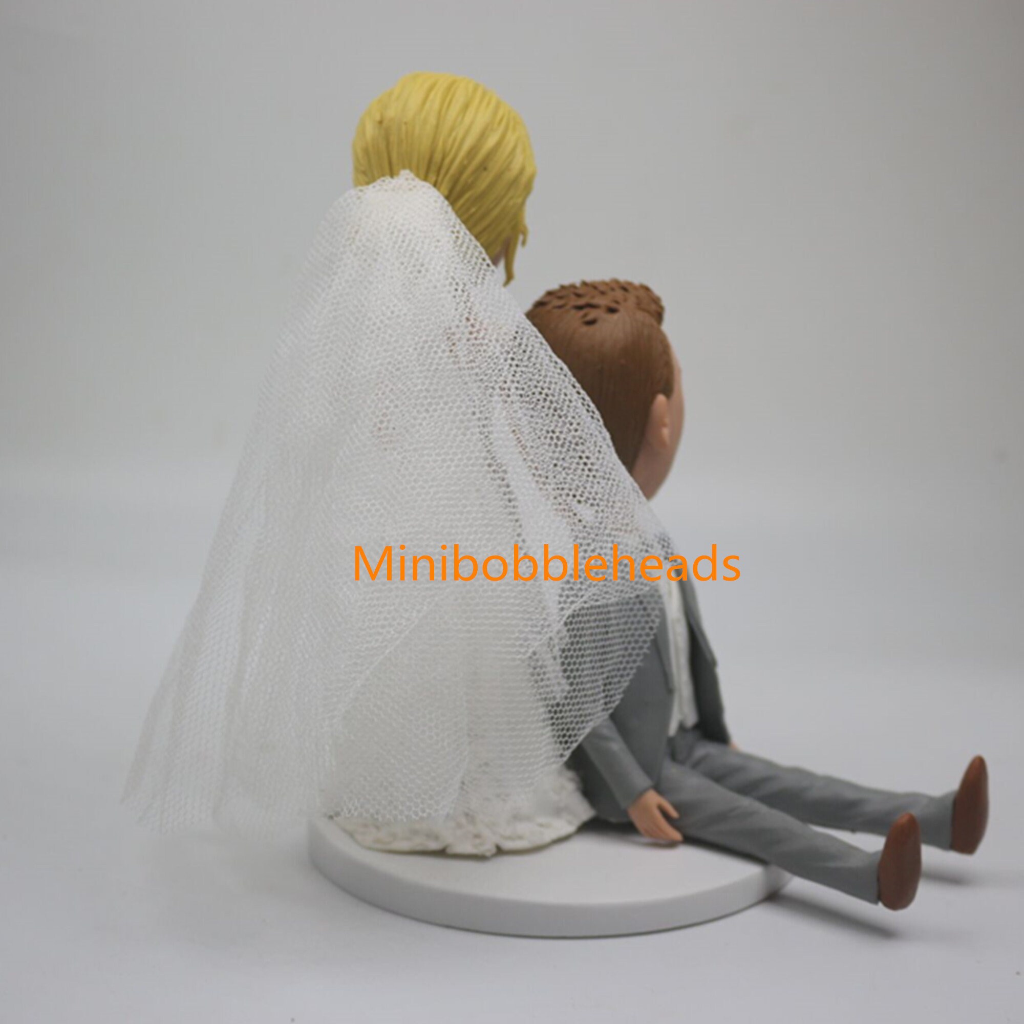 Handmade Custom New Married Couple Wedding Bobble Head, Custom ...