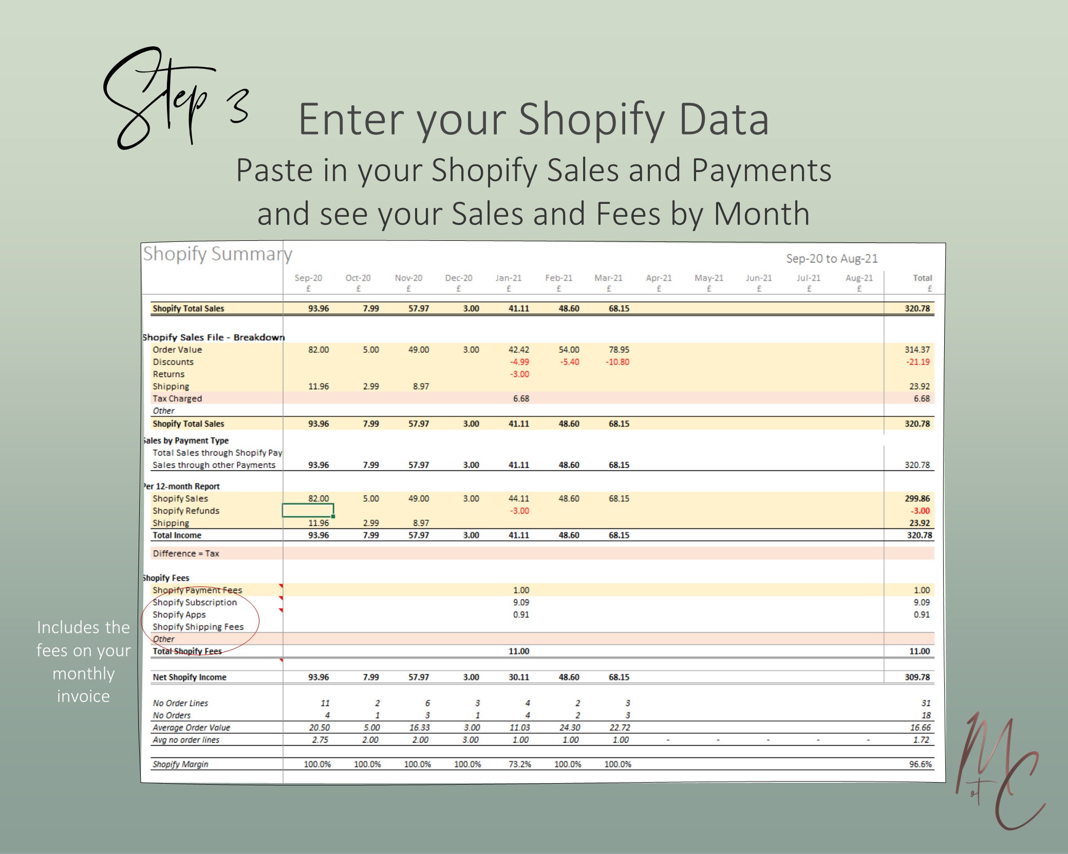 Etsy Shopify Bookkeeping Spreadsheet UK Sellers Automated From CSV ... Etsy Shopify Bookkeeping Spreadsheet UK Sellers Automated From CSV ...