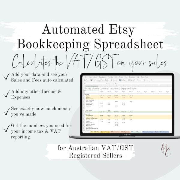 Income and Expense Register Spreadsheet - Etsy