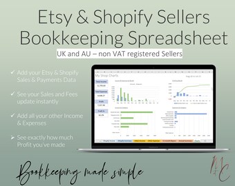 Shopify Spreadsheet | Etsy