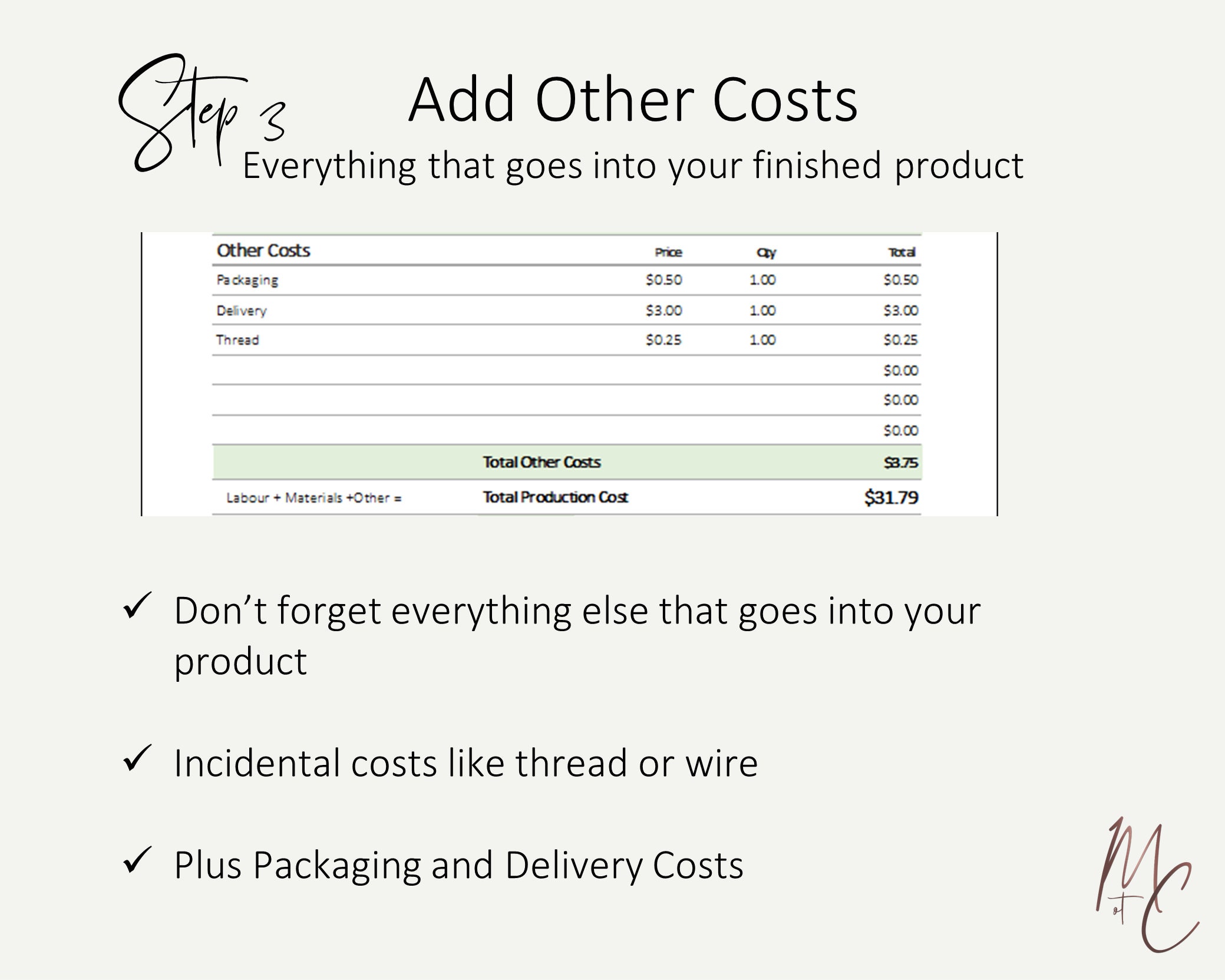 Pricing Calculator Worksheet: Cost of Goods Template (excel / Google ...