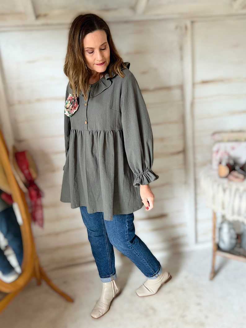 The Dixie Dress & Blouse Sewing Pattern PDF Sewing Maxi - Etsy