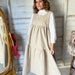 Womens Pinafore Dress Sewing Pattern, Downloadable PDF, Tiered Style ...