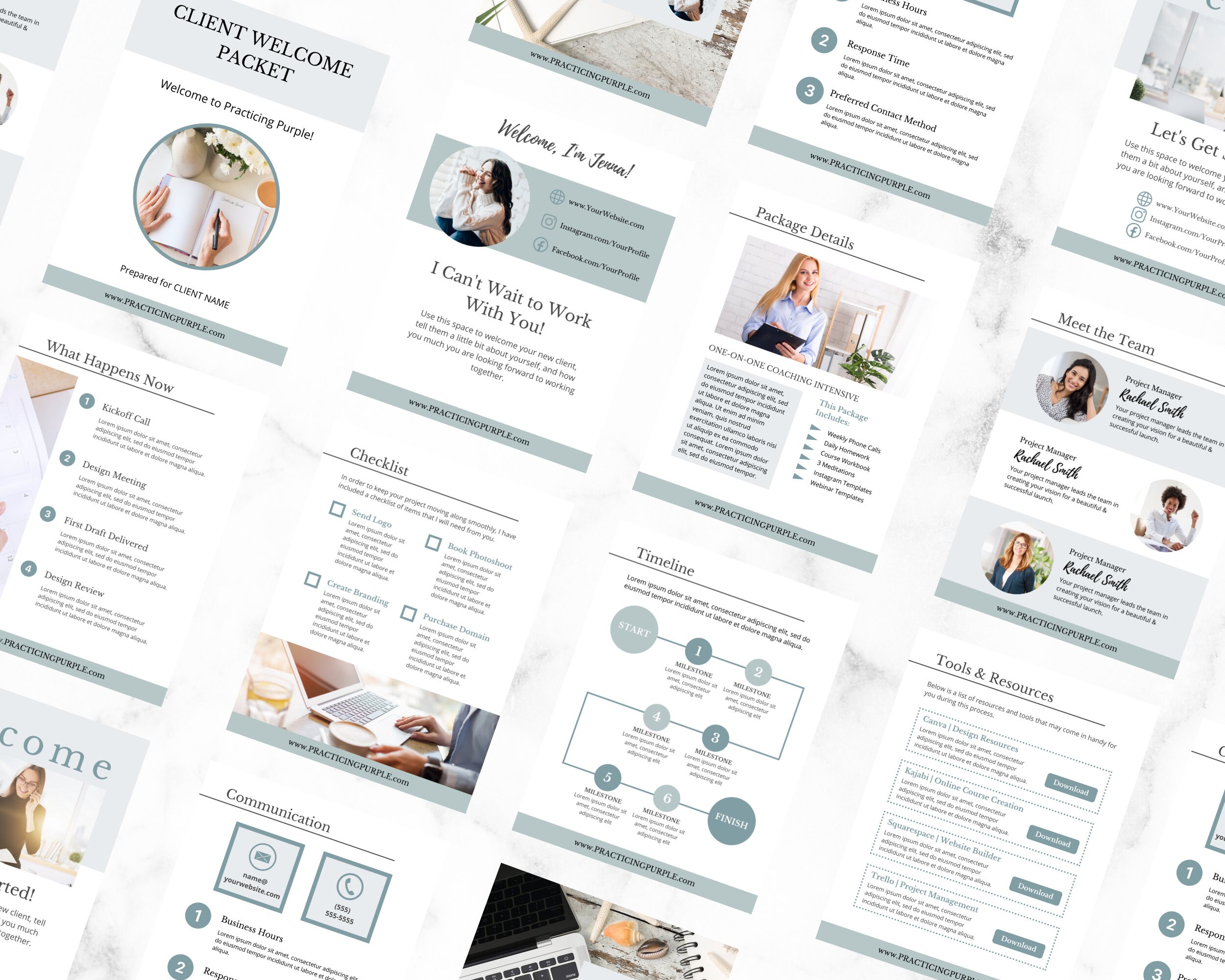 New Client Welcome Kit Client Welcome Packet Canva - Etsy Canada