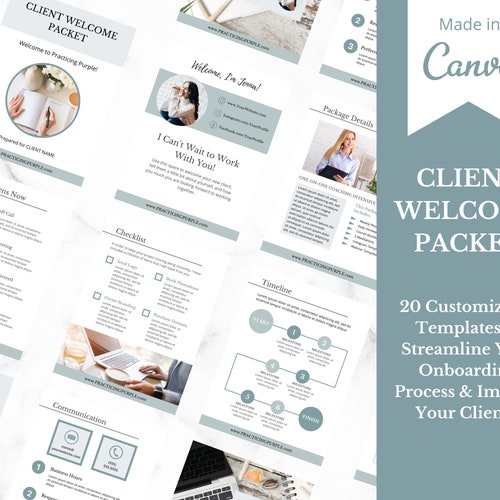 CLIENT ONBOARDING Client Welcome Packet Template Service - Etsy
