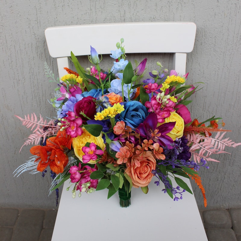 Rainbow Bouquet - Etsy