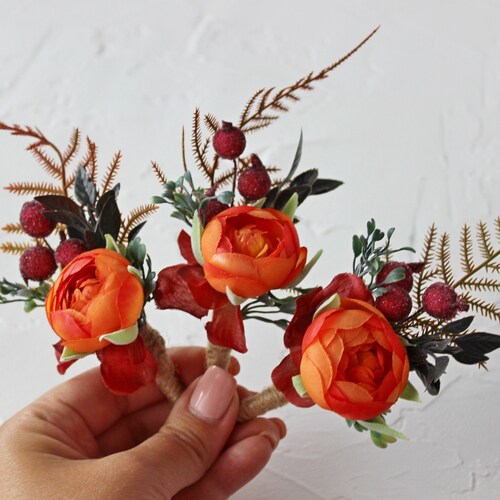 Peony Wedding Boutonniere for Men Wedding Buttonhole Groom - Etsy