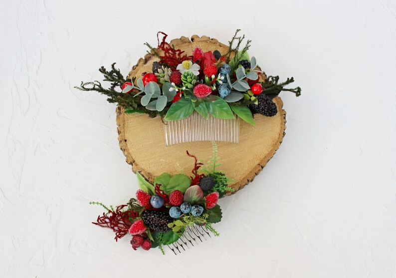 Woodland Wedding Crown Cottagecore Headpiece Rustic Flower - Etsy