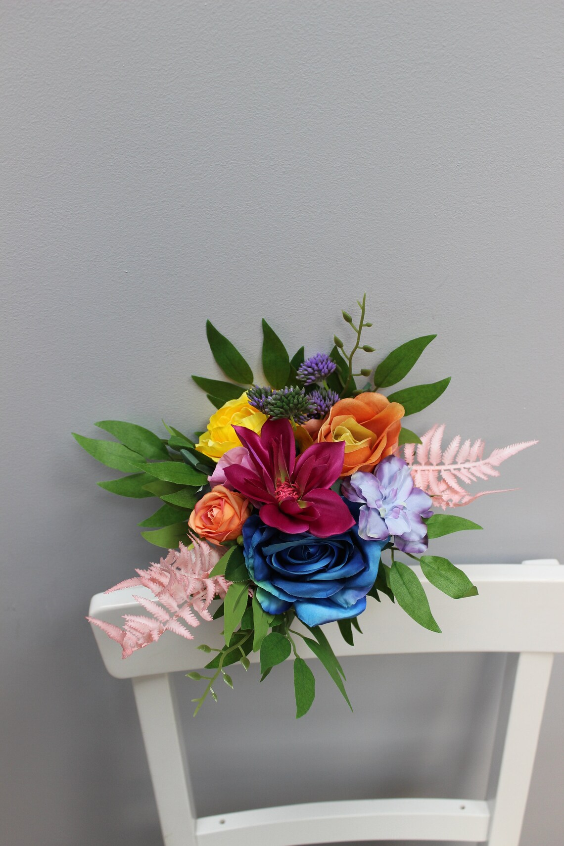 Colorful Arch Swag, Rainbow Arch Flowers, Wedding Floral Decorations - Etsy