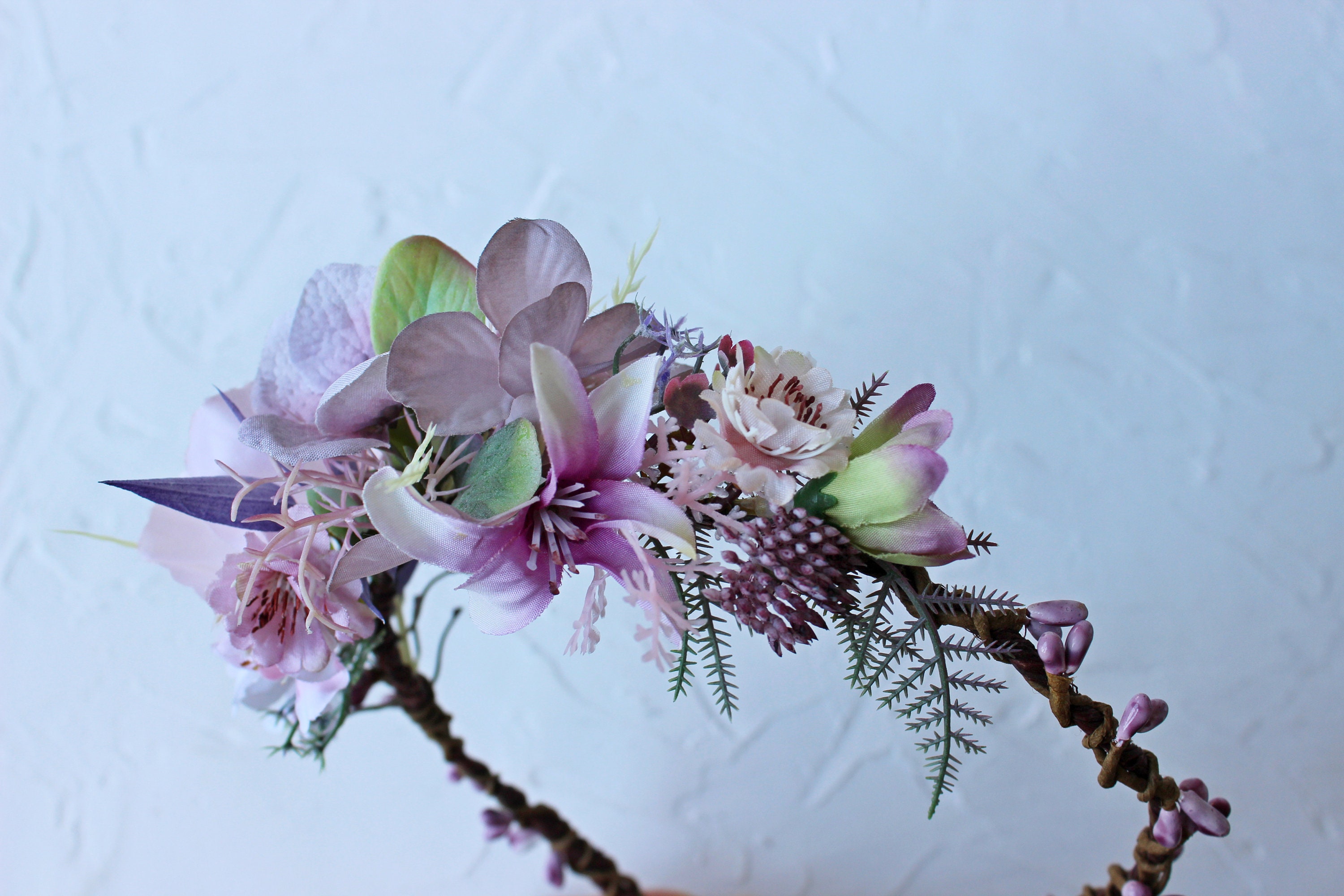 Pastel Flower Crown Wedding Floral Crown Wedding Flowers | Etsy