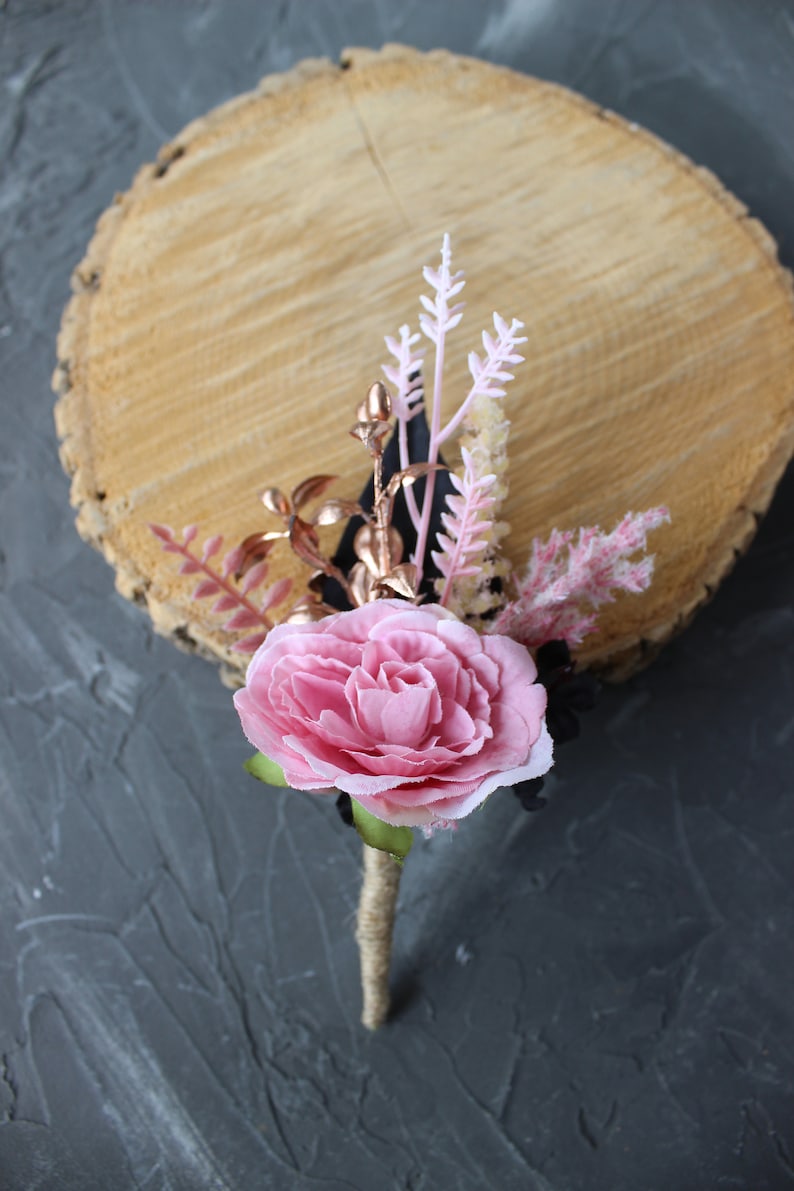 Black Ivory Rose Gold Arch Flowers Gothic Wedding Flower - Etsy