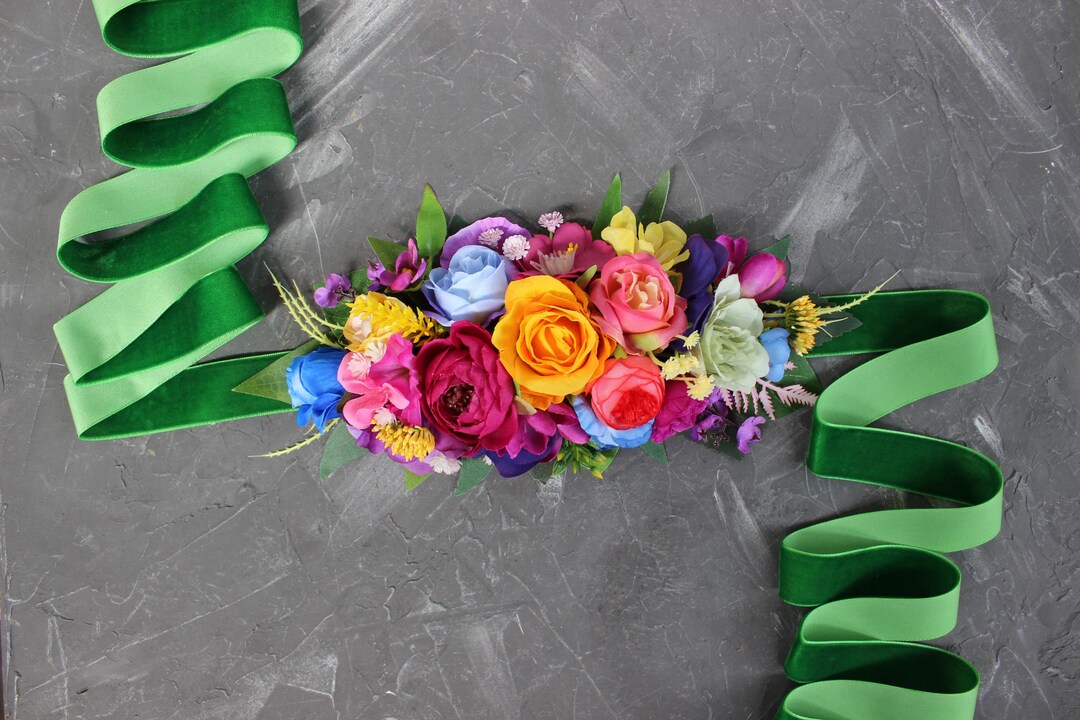 Rainbow Sash Belt, Colorful Wedding Sash, Flower Girl Belt - Etsy