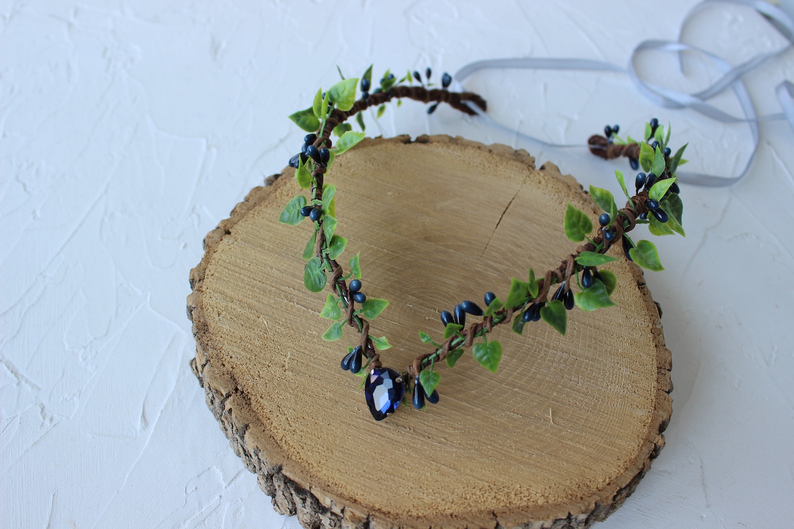 Navy Elven Crown Elven Tiara Woodland Elf Crown Boho Elvish - Etsy