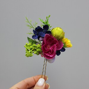 Colorful Boutonniere for Men, Rainbow Buttonhole, Fiance Pocket Flowers ...