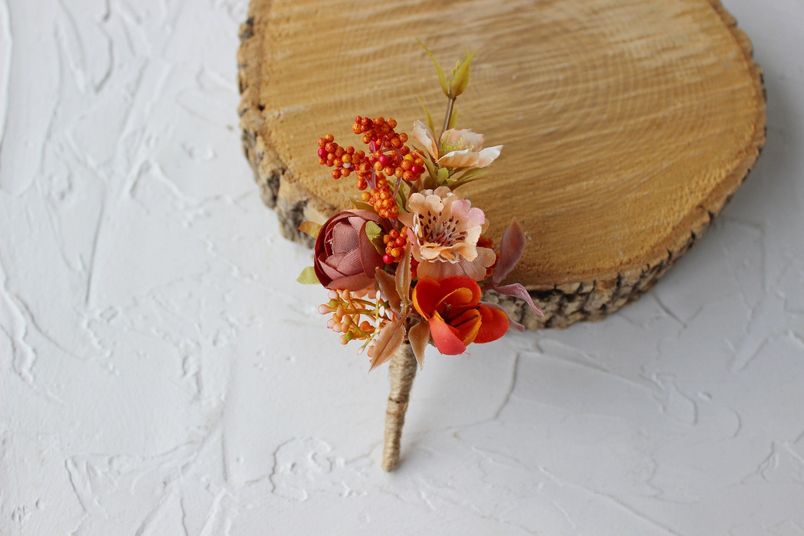 Rust Orange Wedding Flowers Burnt Orange Flower Crown - Etsy