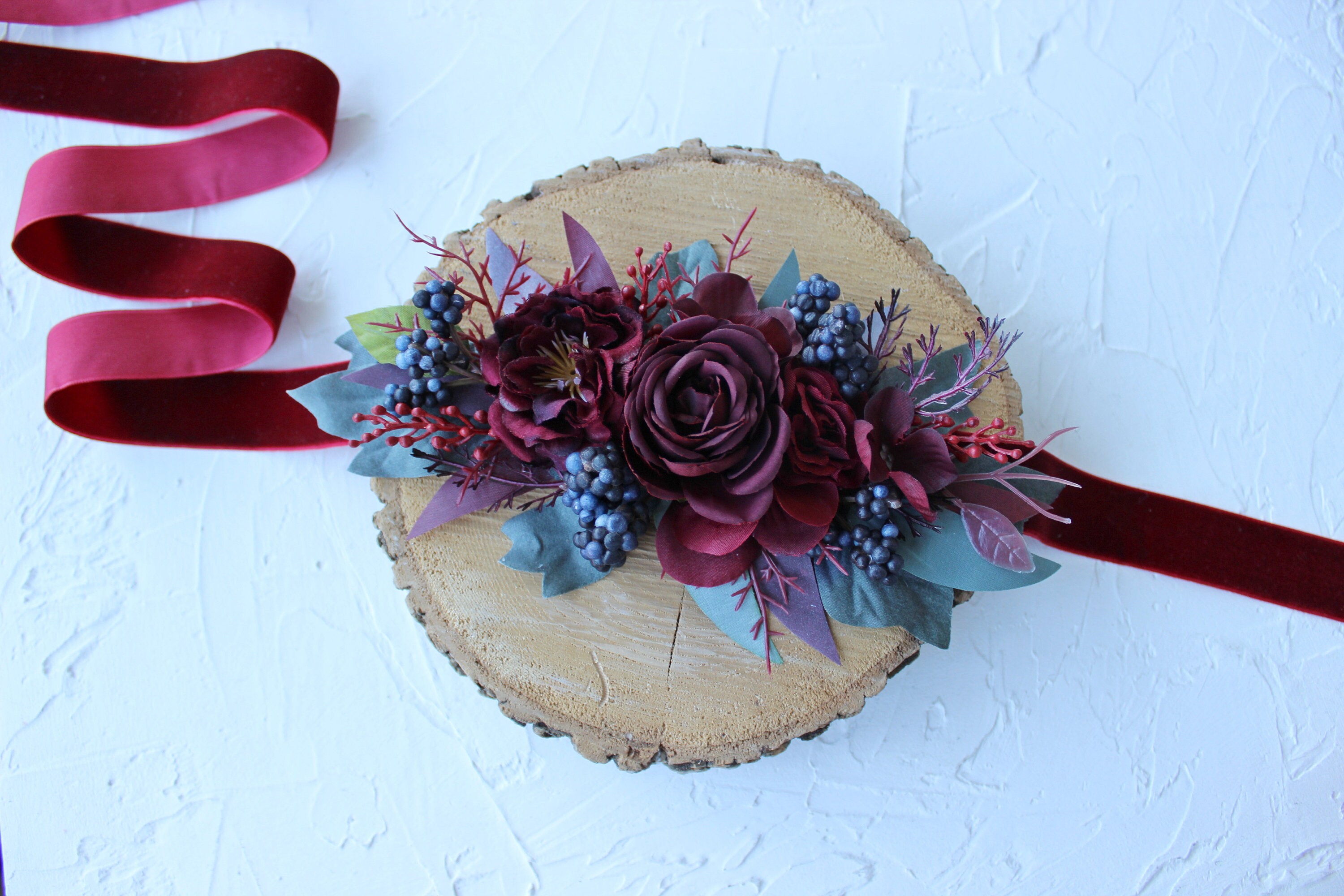 Burgundy bridal sash Gothic wedding sash belt Flower girl | Etsy