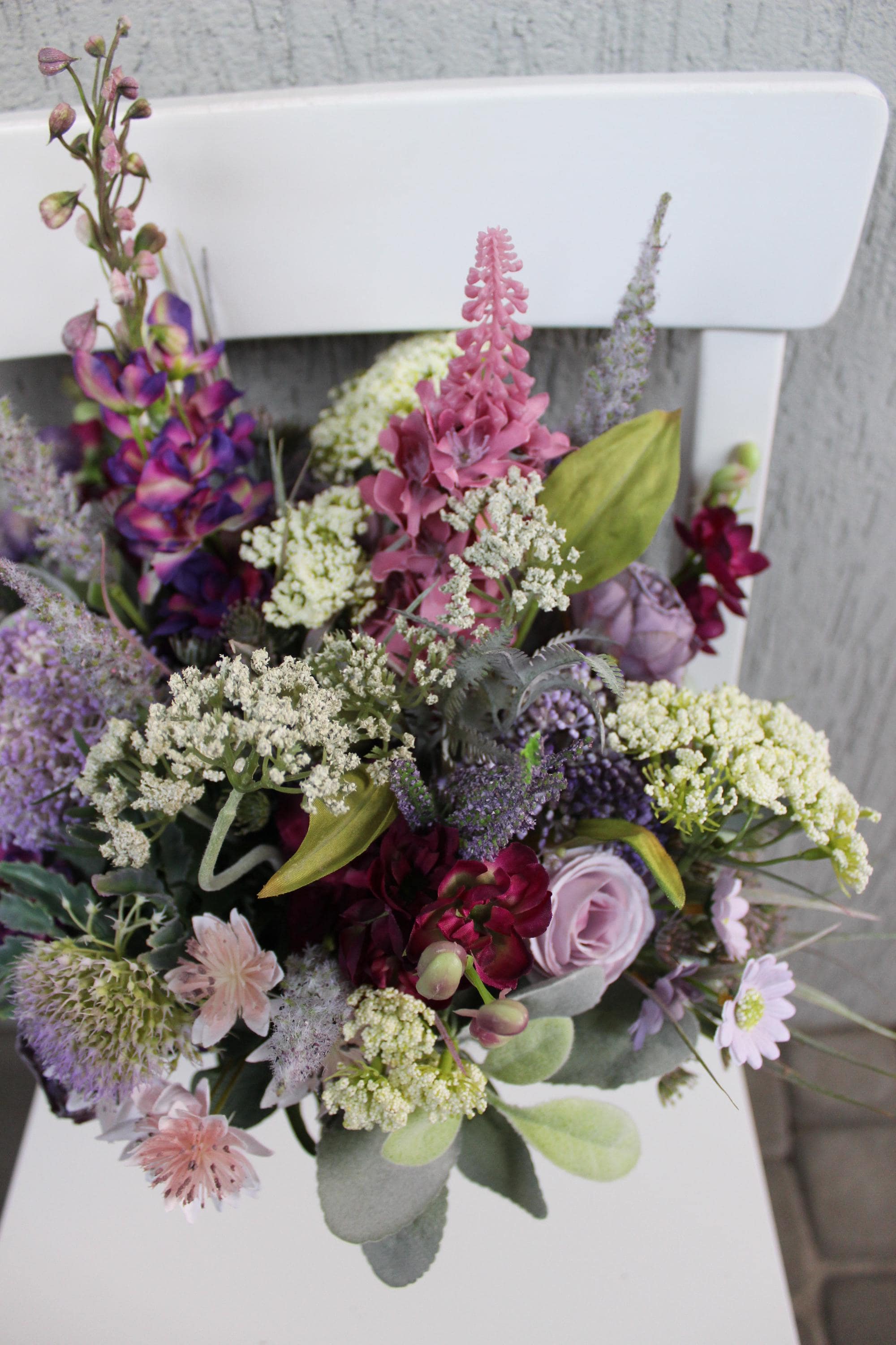 Wildflower Wedding Bouquet Purple Lavender Bouquet Rustic Bridal ...