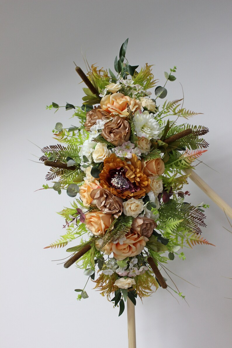 Rust Desert Arch Flowers Fall Wedding Arbor Decor Wedding - Etsy