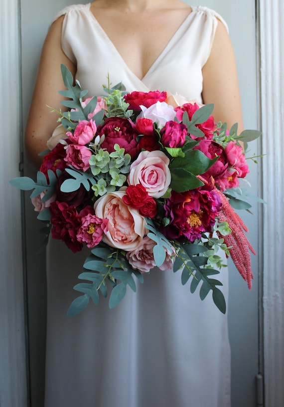 Hot Pink Flowers Bouquet