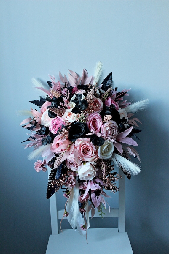 Ramo De Novia De Oro Rosa Ramos De Novia | Ramos De Flores Online