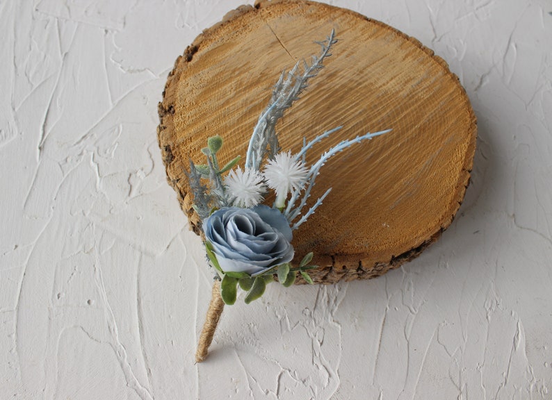 Sage green dusty blue floral comb Sage hair comb Boho flower | Etsy