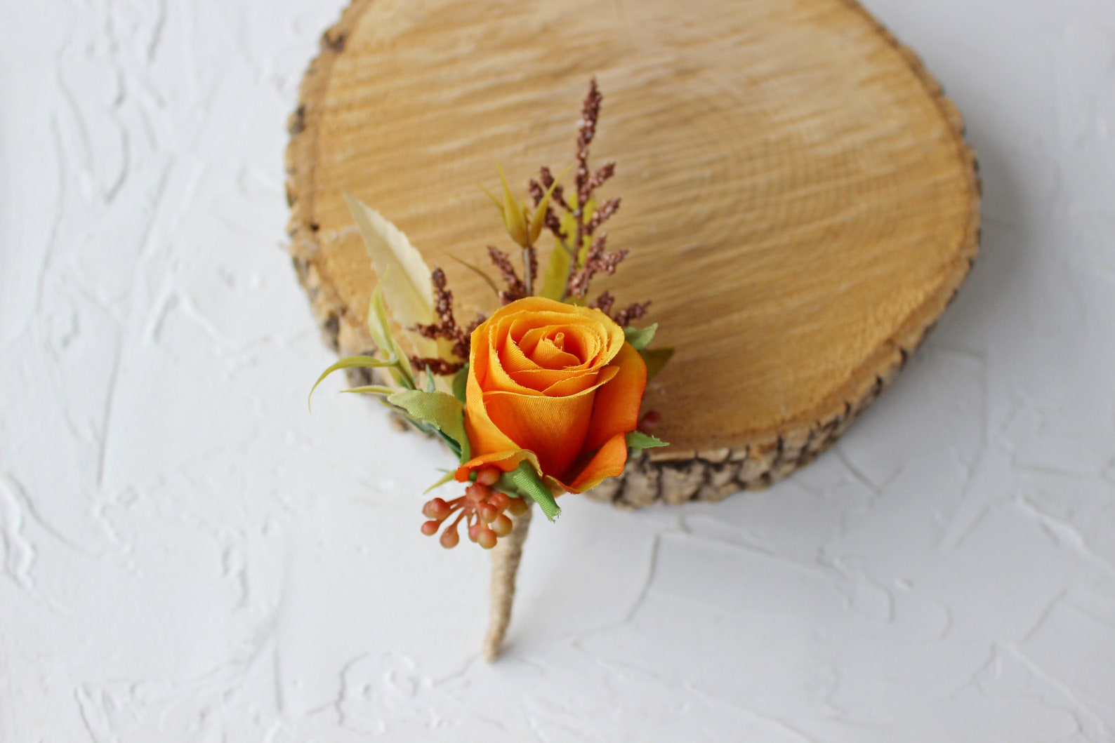 Rust Orange Wedding Flowers Burnt Orange Flower Crown - Etsy