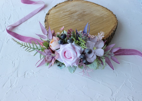 Pastel Sash Belt Flower Girl Sash Purple Pink Wedding Sash | Etsy