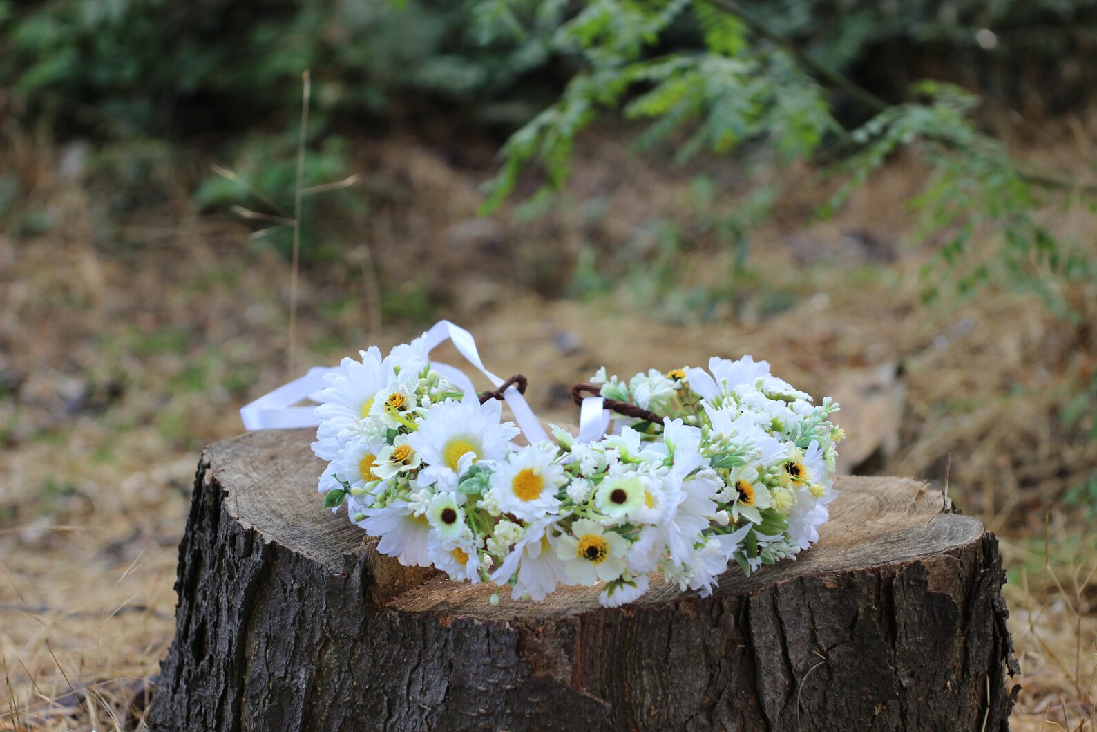 Daisy Flower Crown Cottagecore Crown Daisy Wedding Floral - Etsy