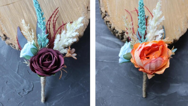 Rust Teal Burgundy Arch Swag Wedding Arch Decor Flower Arch - Etsy