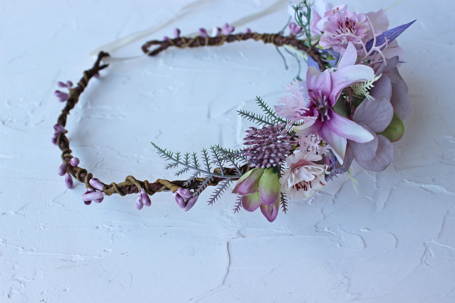 Pastel Flower Crown Wedding Floral Crown Wedding Flowers - Etsy