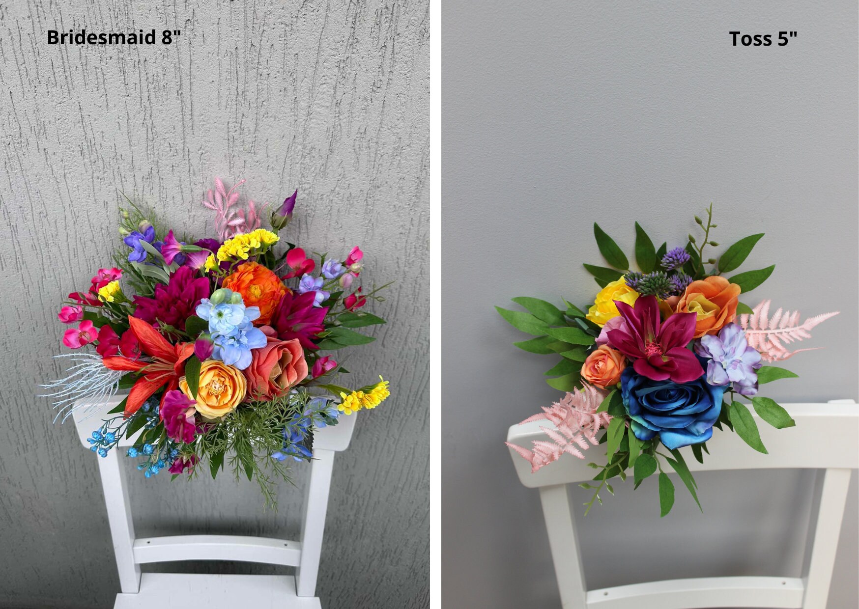 Colorful Cake Toppers, Rainbow Cake Flowers, Wedding Cake Decorations ...