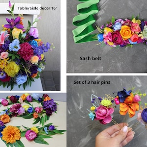 Colorful Cake Toppers, Rainbow Cake Flowers, Wedding Cake Decorations ...