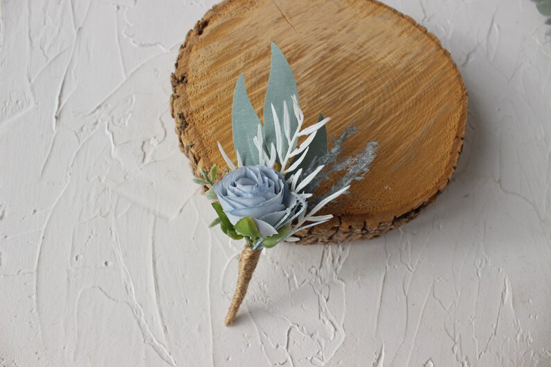 Sage green dusty blue floral comb Sage hair comb Boho flower | Etsy